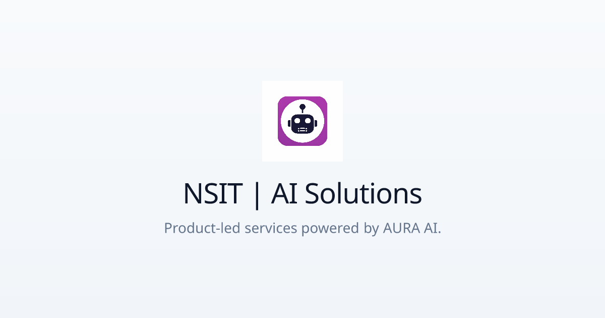 Quality Engineering & Automation Intelligence | NSIT AI Solutions